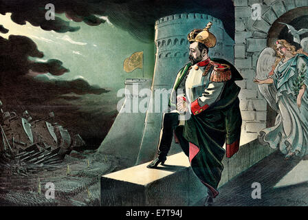 Cartoon of Tsar Nicholas II of Russia Stock Photo - Alamy