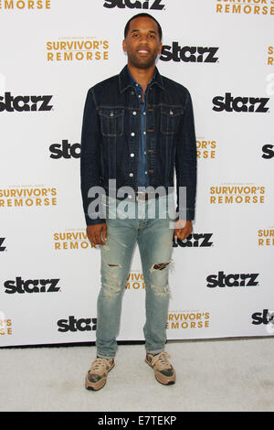 Maverick Carter arrives at the premiere of the STARZ original series ...