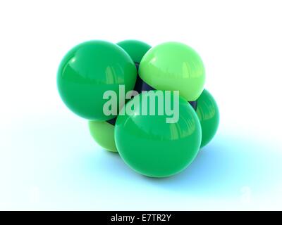 Molecular structure of freon 112, computer artwork Stock Photo - Alamy