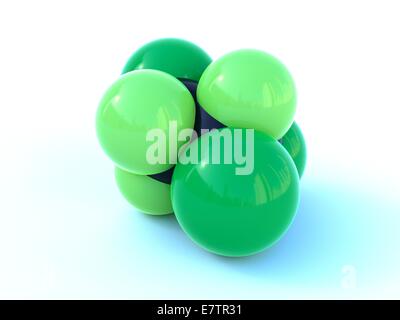 Molecular structure of freon 113, computer artwork Stock Photo - Alamy