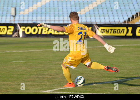 Maksym Koval kicking the ball Stock Photo - Alamy