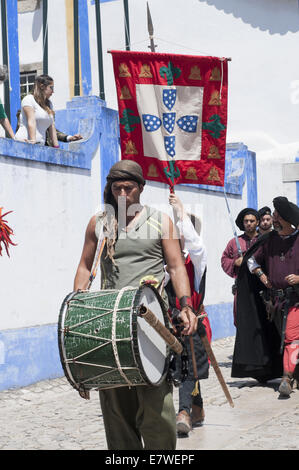 medieval party in the Obidos village, Portugal Stock Photo - Alamy