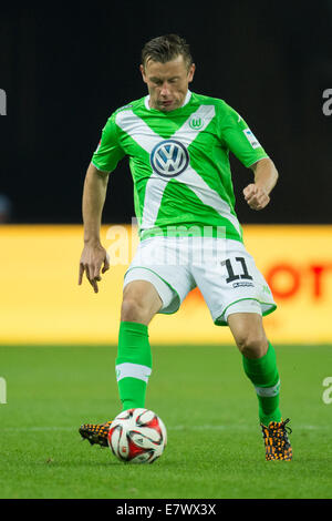 Wolfsburg's Ivica Olic in action during the Bundesliga match VfL Stock ...