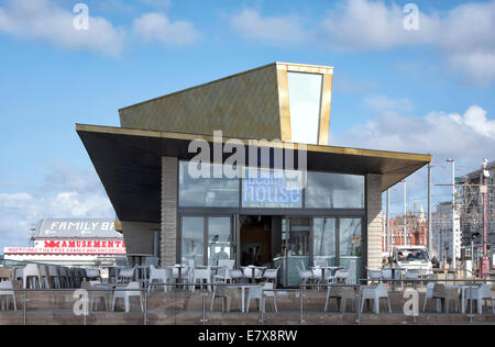The Beach House restaurant and café situated on Blackpool promenade ...