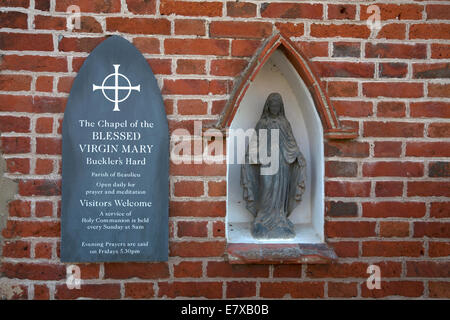 The chapel of St Mary Buckler's Hard Hampshire UK Stock Photo - Alamy