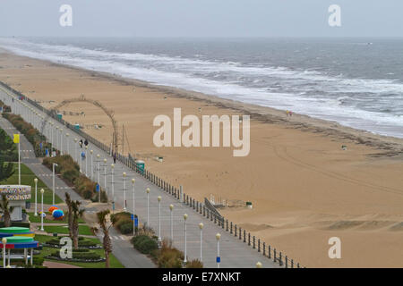 View along the boardwalk, Virginia Beach Oceanfront, from near 36th ...