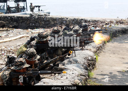 Cavite Province, Philippines. 26th Sep, 2014. New recruits of ...