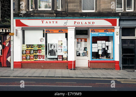 Exterior of a Polish Shop on Leith Walk, Edinburgh Stock Photo - Alamy