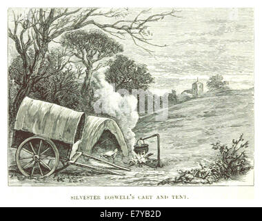 An 1885 illustration by Morwood of Silvester Boswell’s cart and tent ...
