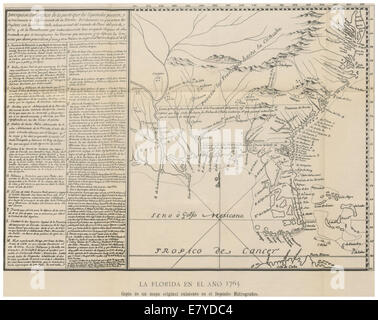 Map of Florida 1765 Stock Photo - Alamy