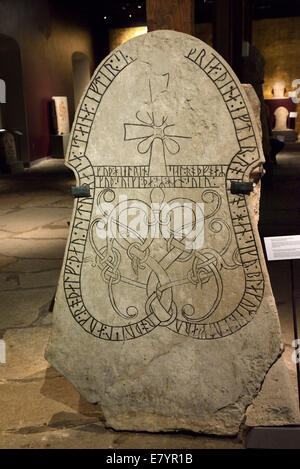 Sjonhem Parish Church rune stone (11C), Gotland’s Fornsal Museum, Visby ...