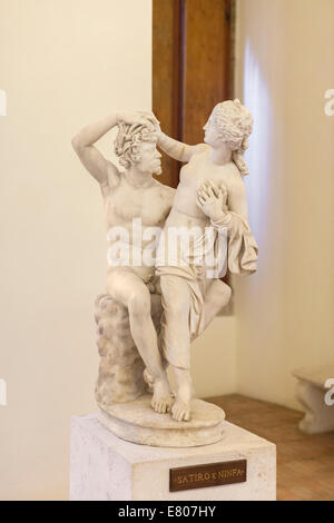 Satyr and Nymph statue Stock Photo - Alamy
