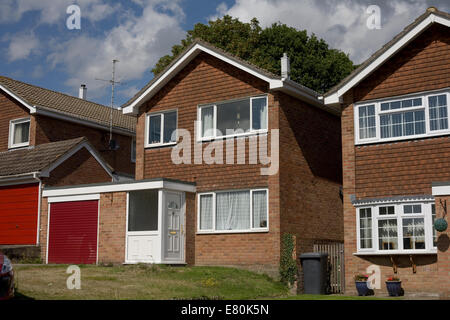 1970's detached house with double garage Felixstowe Suffolk UK Stock ...