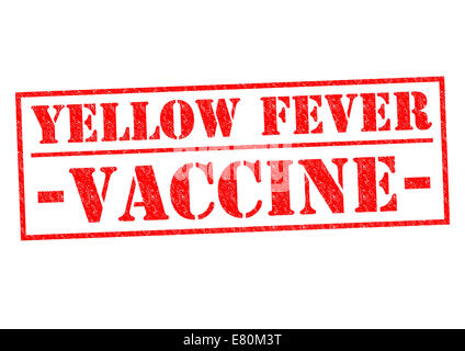 YELLOW FEVER IMMUNISATION red Rubber Stamp over a white background ...