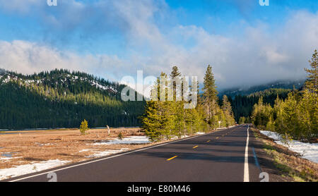 Oregon, Cascade Lakes Scenic Byway, road sign Stock Photo - Alamy