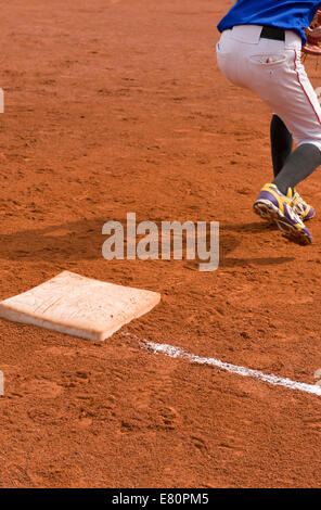 Baseball Player in a Green uniform, on a white background Stock Photo ...