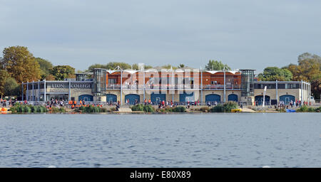 Dorney Lake, Eton College Rowing Centre with the Competition Lake used ...