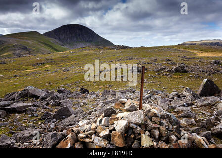 Brandreth fell summit view Lake District Cumbria North West England UK ...