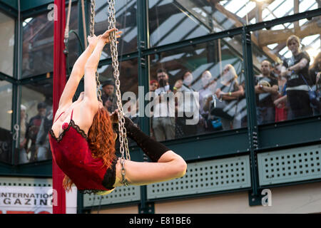 Katrina Lilwall of the Fuel Girls performing at the 10th London Stock ...