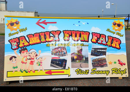 Rhyl Fun Fair Stock Photo - Alamy