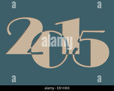 2015 striped background design with happy new year text Stock Photo - Alamy