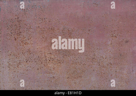 background, texture: surface of primed metal sheet with spots of rust ...