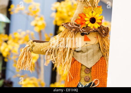 Large scarecrow handmade for Halloween Stock Photo - Alamy