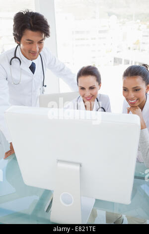 Doctor with stethoscope. doctor hard working. man doctor concept in ...