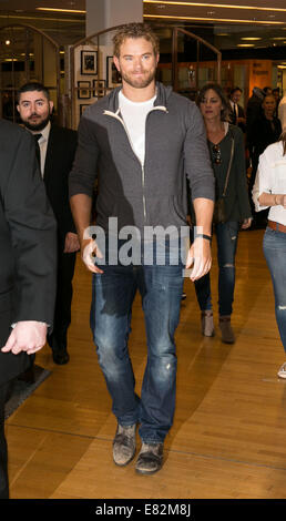 Kellan Lutz attends the launch of the Abbot + Main Spring 2014 ...