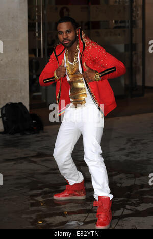 Jason Derulo pictured at BBC Radio 1 Featuring: Jason Derulo Where ...
