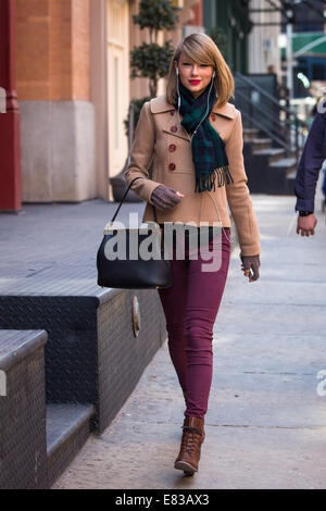 Taylor Swift seen after shopping at the 'Steven Alan' store in Tribeca ...