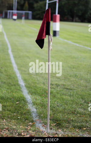 Try line on a rugby pitch, Bude, Cornwall, UK Stock Photo - Alamy