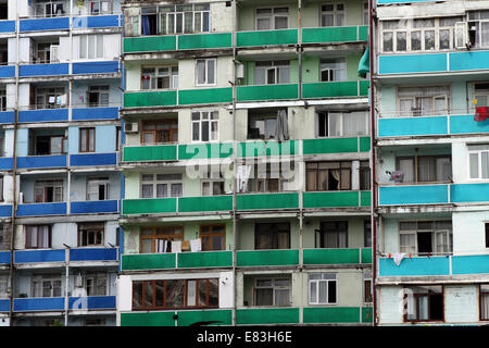 Communist era apartment blocks in 1990 Dresden Germany Stock Photo - Alamy