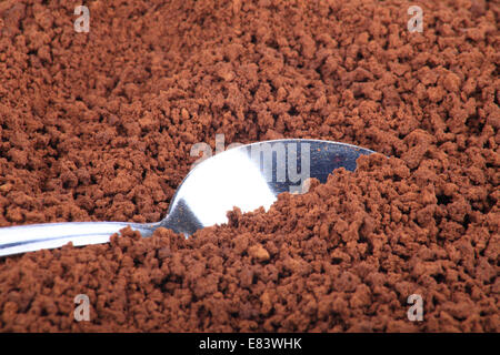 instant coffee and teaspoon Stock Photo - Alamy