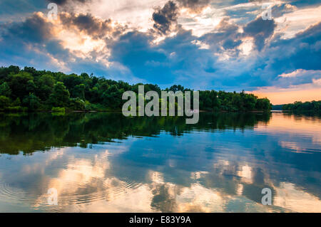 lake marburg in codorus state park, in hanover, pennsylvania in spring ...