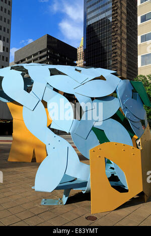 The Baltimore Federal, a sculpture by George Sugarman, is located at ...