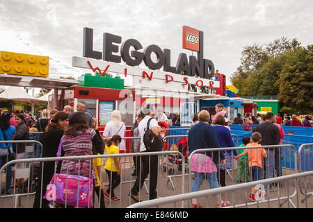 Entrance gate to Legoland Windsor, London, England, United Kingdom ...
