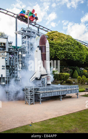 A model of the NASA space shuttle at Legoland Billund resort in Denmark ...