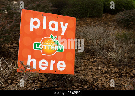 Georgia lottery sign USA Stock Photo - Alamy