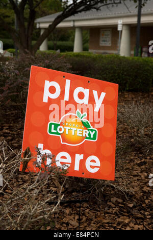 Georgia lottery sign USA Stock Photo - Alamy