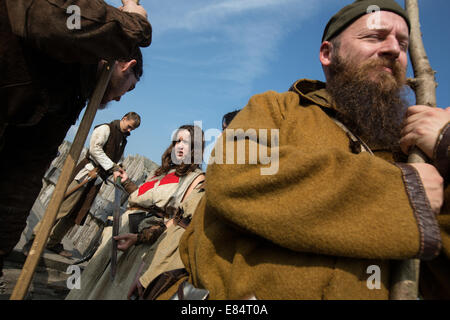 Clanranald Trust, at Duncarron medieval fortified village, in Carron ...