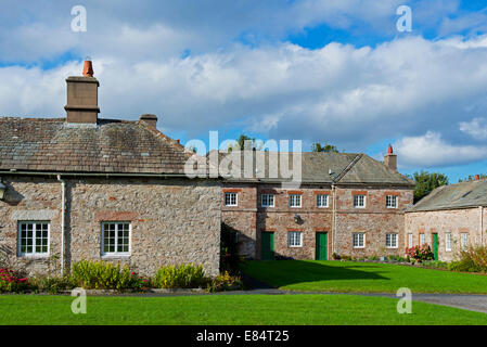 Houses in Lowther village (part of the Lowther Estate), near Penrith ...