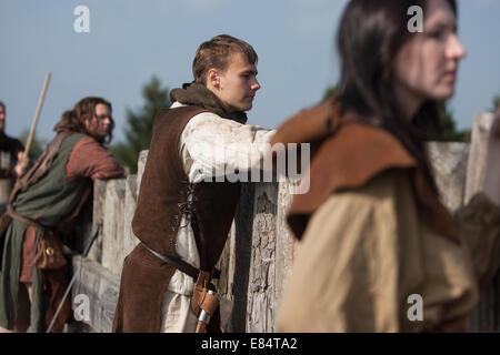 Clanranald Trust, at Duncarron medieval fortified village, in Carron ...