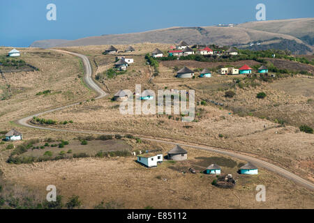 Xhosa homes in the rural Transkei, Eastern Cape, South Africa Stock ...