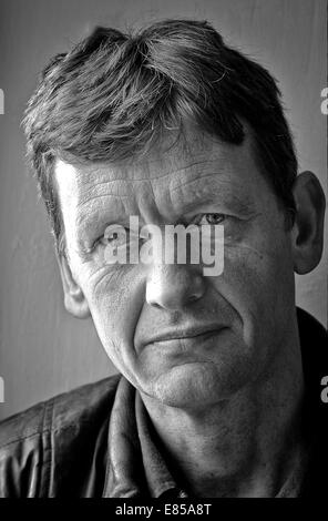 The author Philip Marsden at his home in Cornwall on the river Fal ...