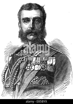 ZULU WAR 1879 Lord Chelmsford at left with telescope awaits return of ...