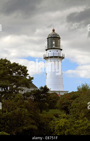 Cape Elizabeth (Two Lights) Lighthouse in Maine USA Stock Photo - Alamy
