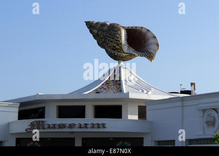 Old fashioned Sea Shell Museum near Nagoa Beach Diu India Stock Photo ...