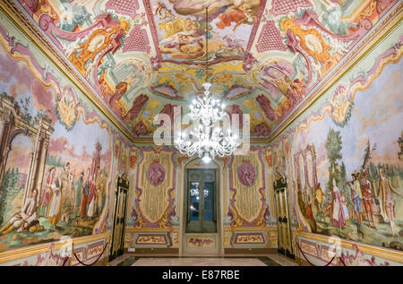Rococo frescoes by Domenico Carella, Sala dell'Arcadia, Palazzo Ducale ...