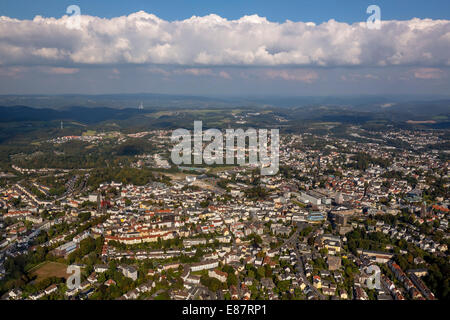 Aerial view, Lüdenscheid, North Rhine-Westphalia, Germany Stock Photo ...